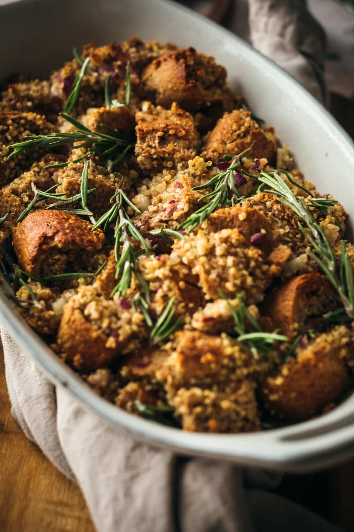 The Best Vegan Stuffing Recipe for Thanksgiving (with Video!) - Raepublic