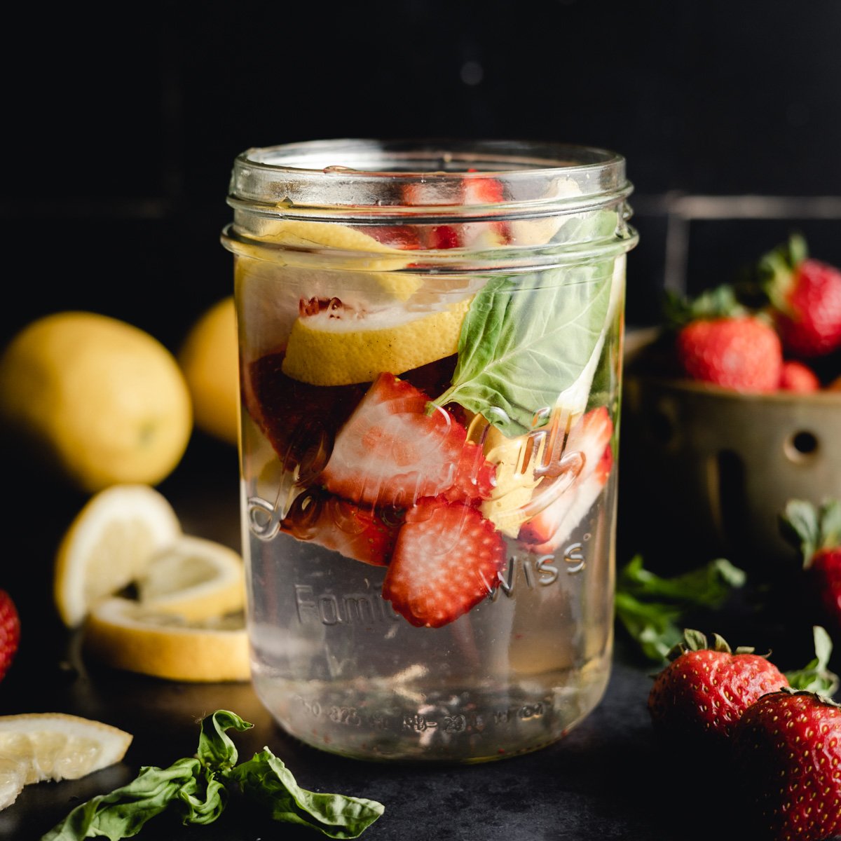 Strawberry Lemon Water (5-Minute Recipe) - Raepublic