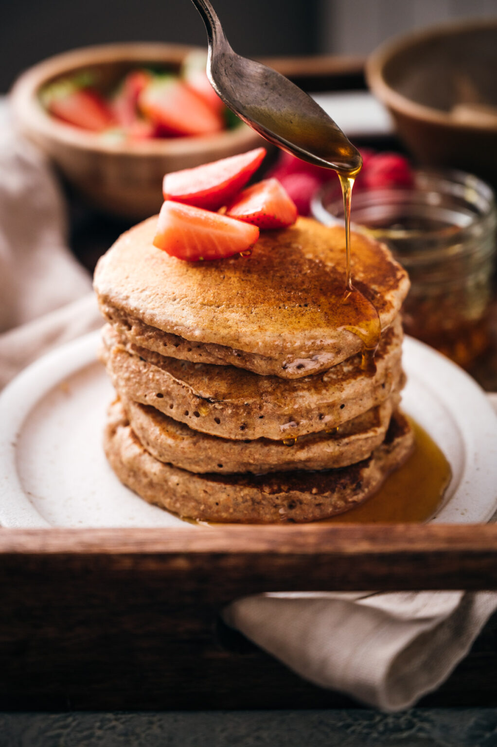 Eggless Fluffy Pancakes (Easy 15-Minute Recipe) - Raepublic