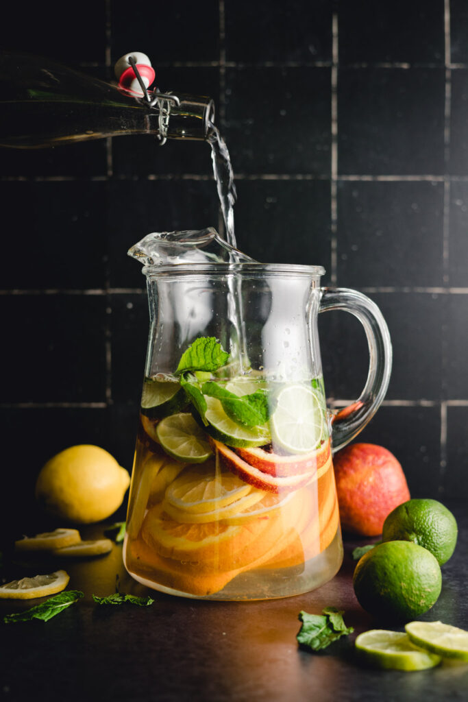Citrus Water With Fresh Mint (5-Minute Recipe) - Raepublic