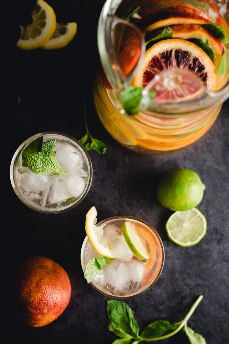 Citrus Water With Fresh Mint (5-Minute Recipe) - Raepublic