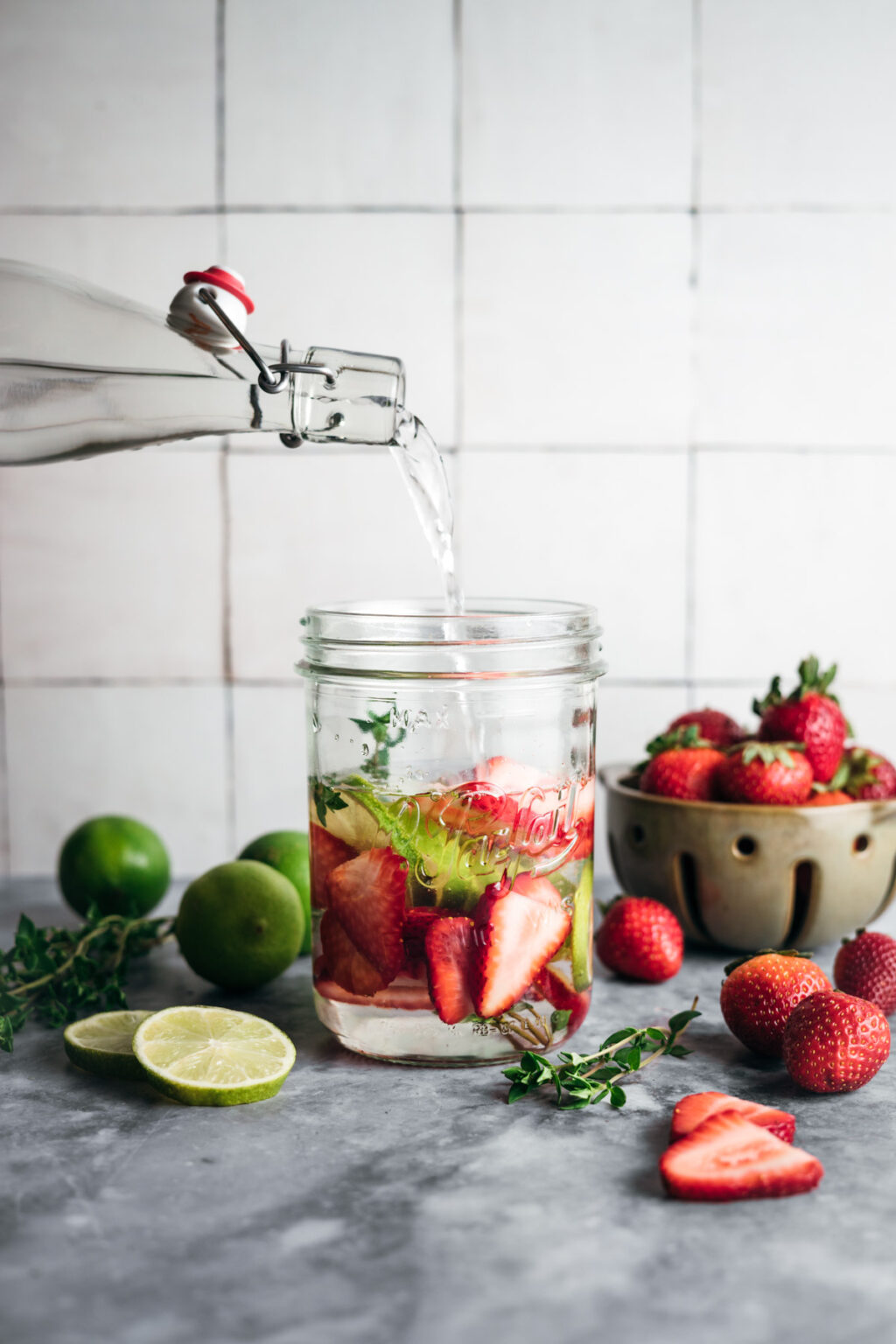 Strawberry Lime Water (5-Minute Recipe) - Raepublic