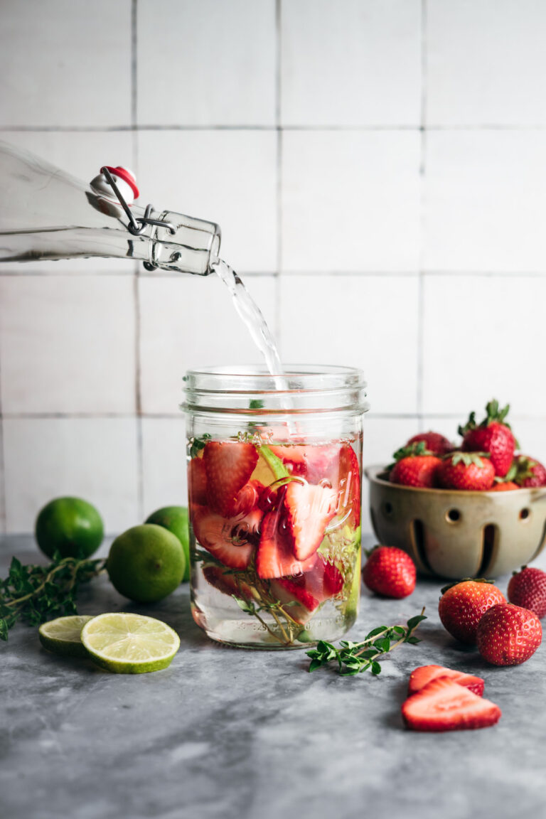 Strawberry Lime Water (5-Minute Recipe) - Raepublic