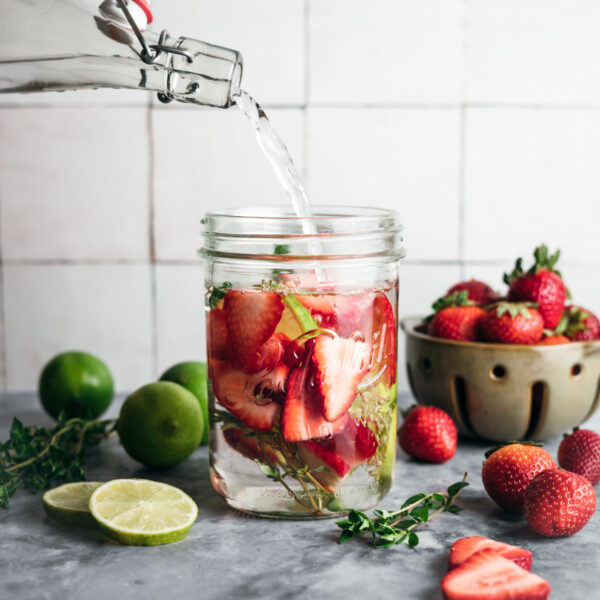 Strawberry Lime Water (5-Minute Recipe) - Raepublic