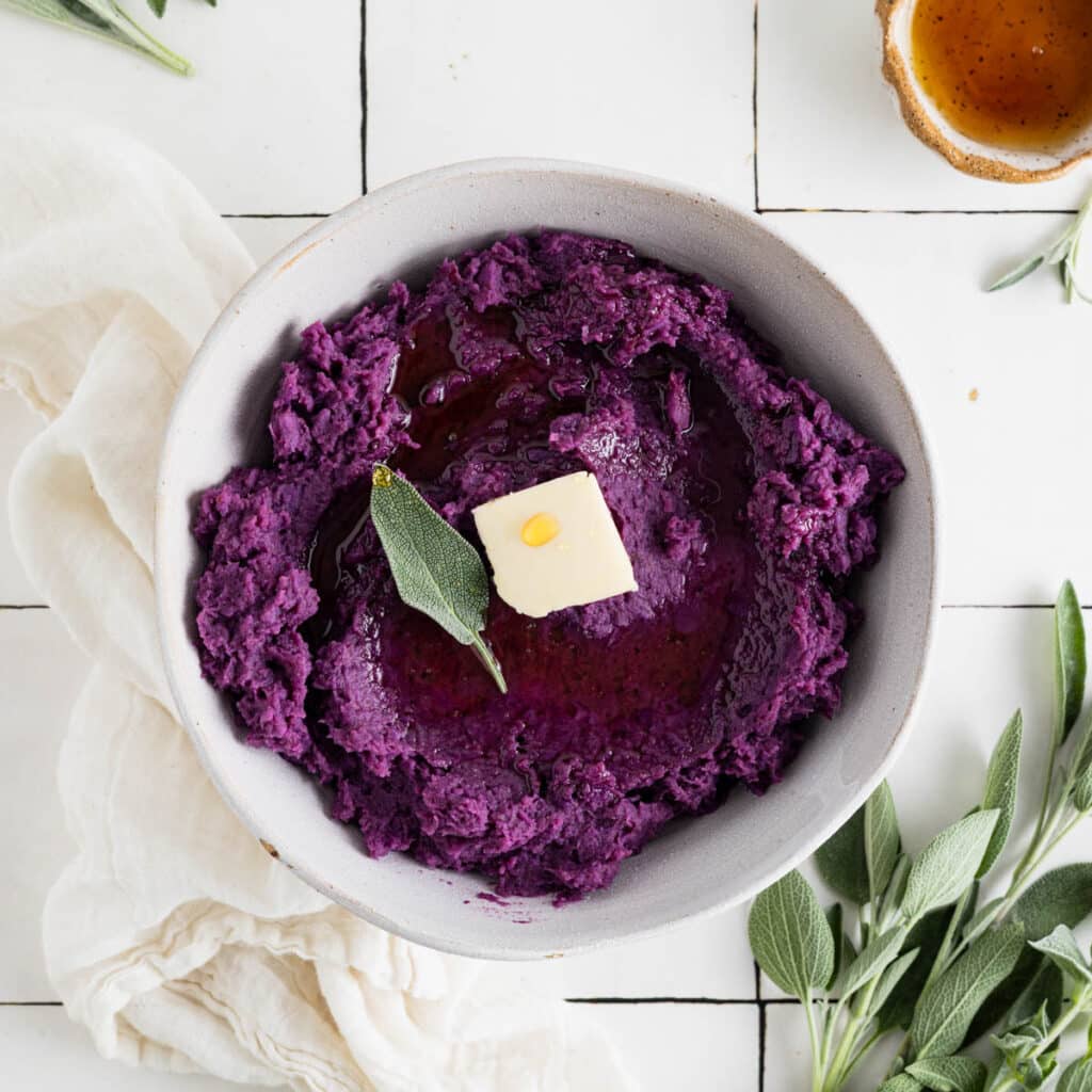 Mashed Purple Sweet Potatoes - Raepublic