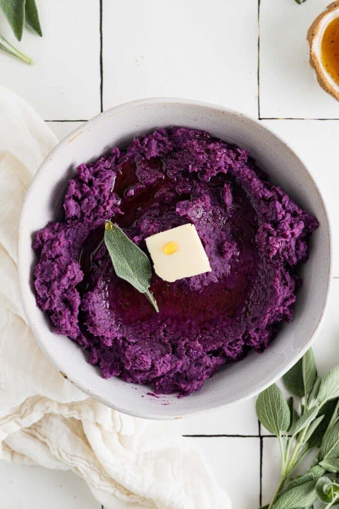 Mashed Purple Sweet Potatoes - Raepublic
